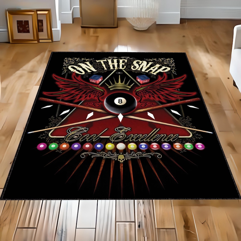 8 Ball Rug - Etsy