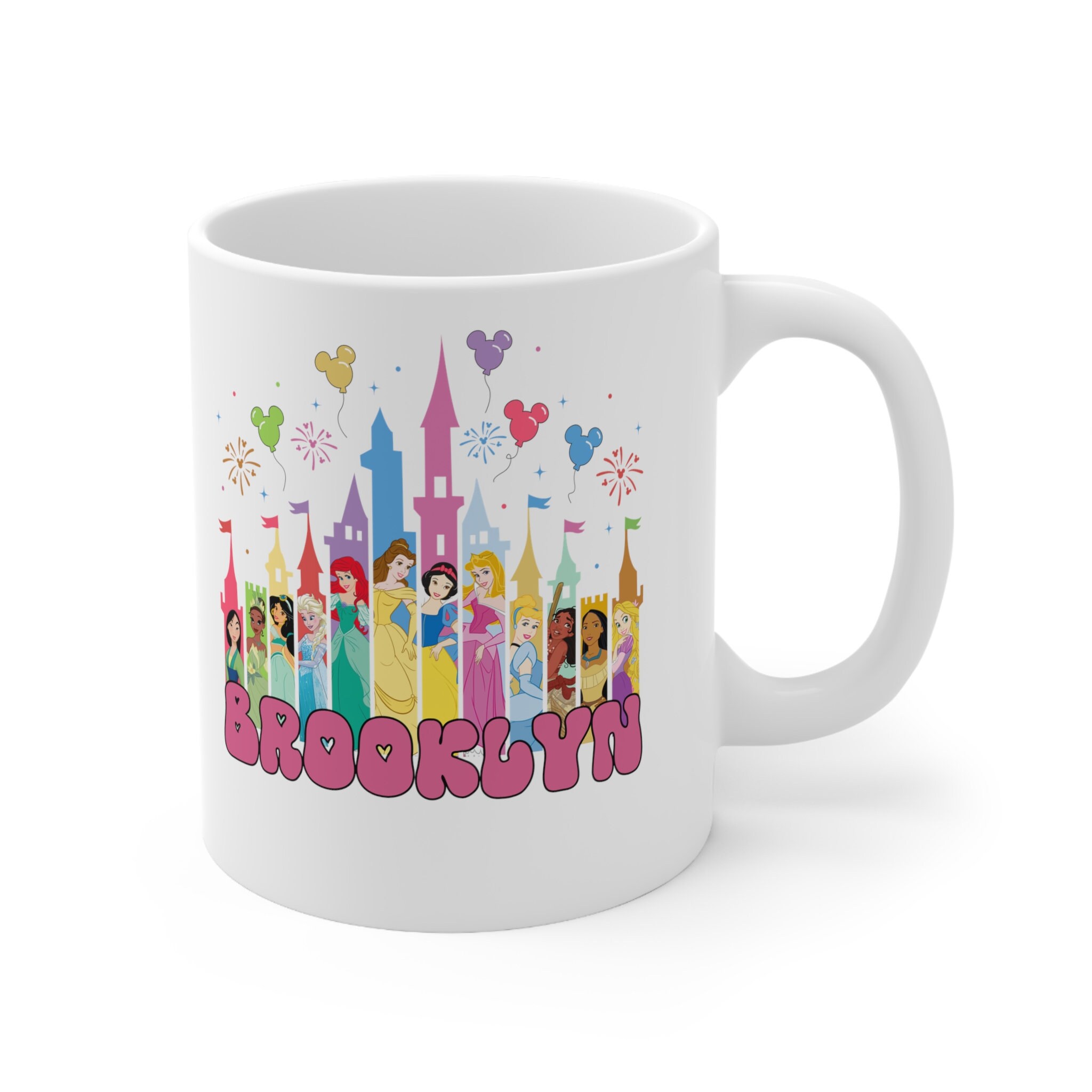 Custom Name Princess Mug for Disney Lover Gift Disney Princess Mug ...