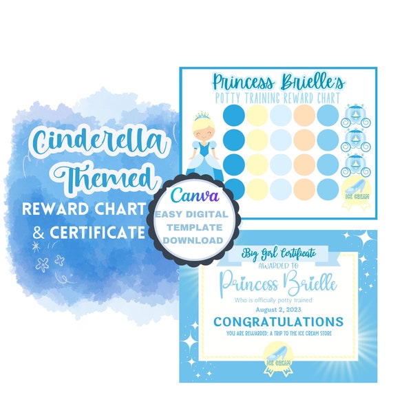 Canva Template Potty Chart - Etsy