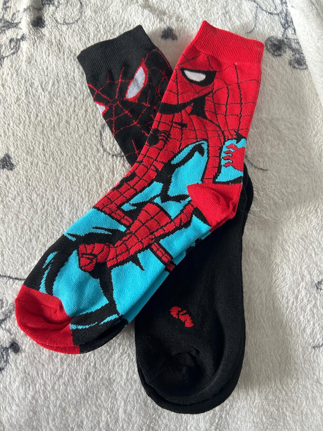 Spider-man Socks, Retro Comic Book Style, Adult Size S-M - Etsy