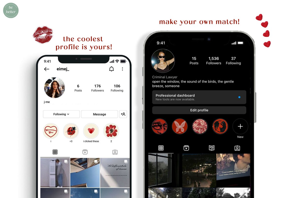 30 Aesthetic Red Instagram Highlight Cover Icons, Red Covers, IG Story ...