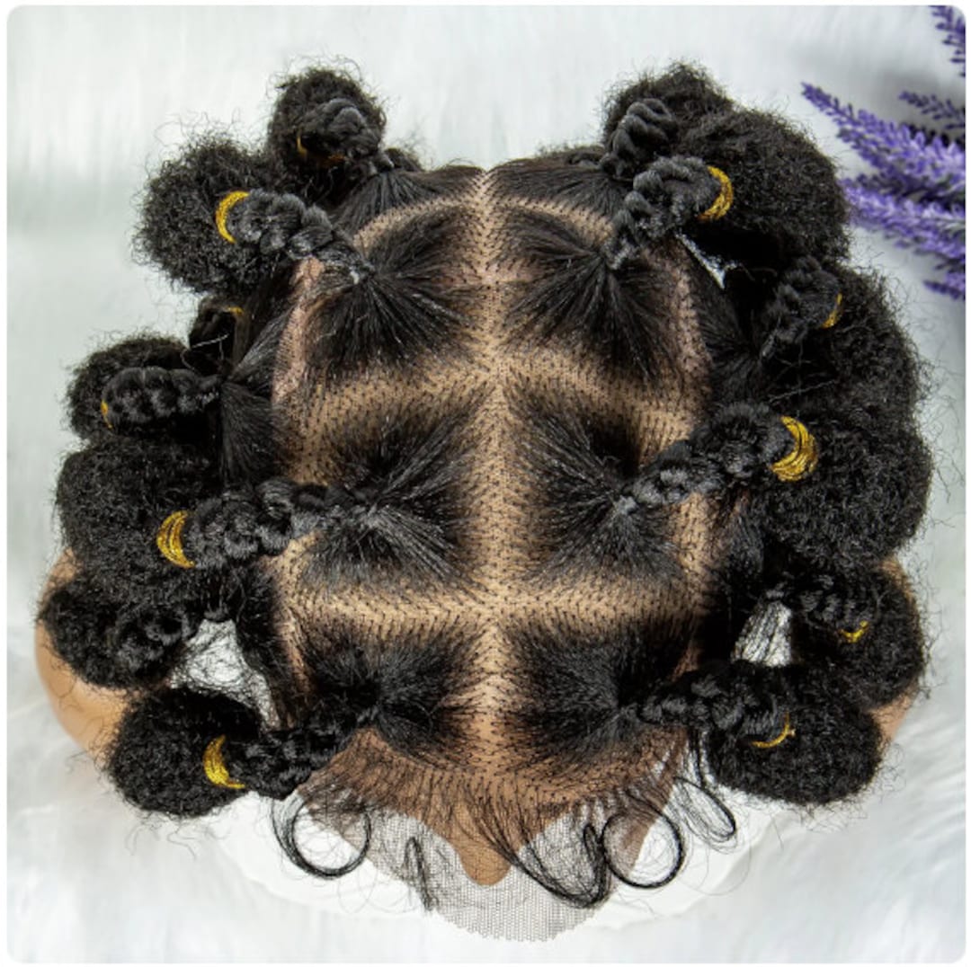 KIMA New Style Braided Wigs Synthetic HD Full Lace Wig for Black Women ...