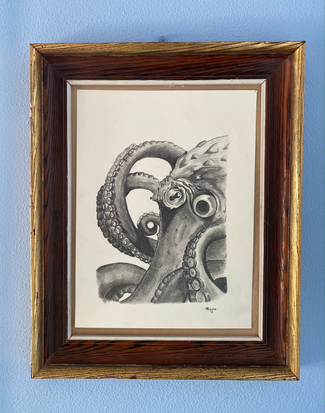 Octopus Pencil Drawing - Etsy