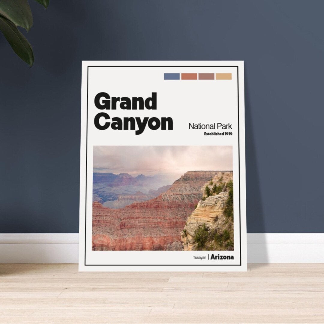 Parque Nacional del Gran Cañón / Póster Premium / Arte mural - Etsy España