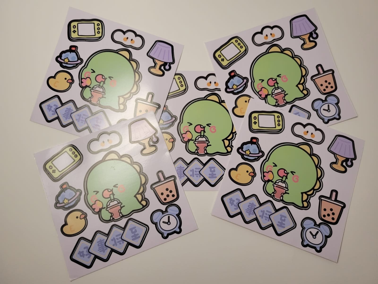Cute Square Cartoon Sticker Sheets - Etsy