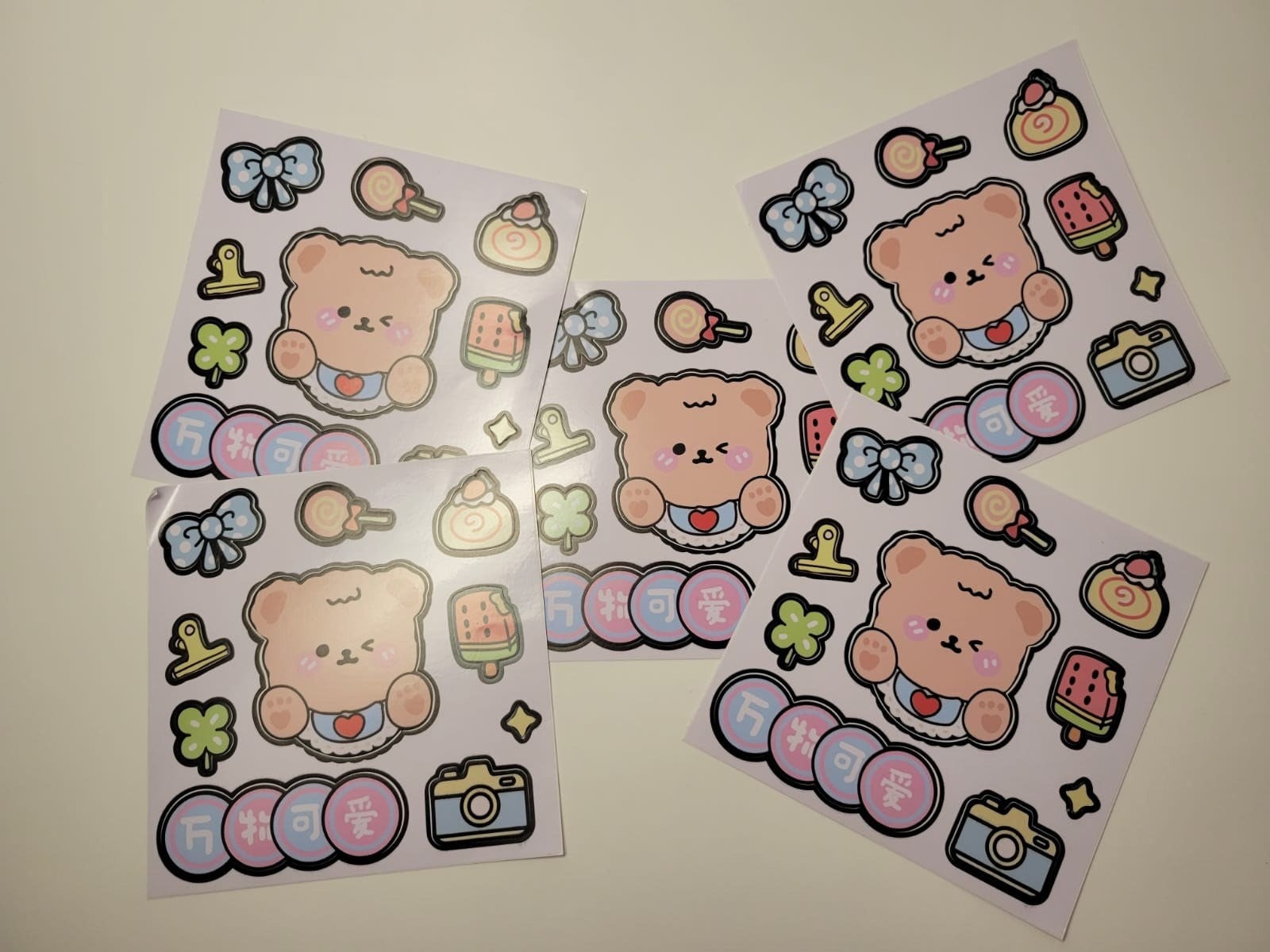 Cute Square Cartoon Sticker Sheets - Etsy