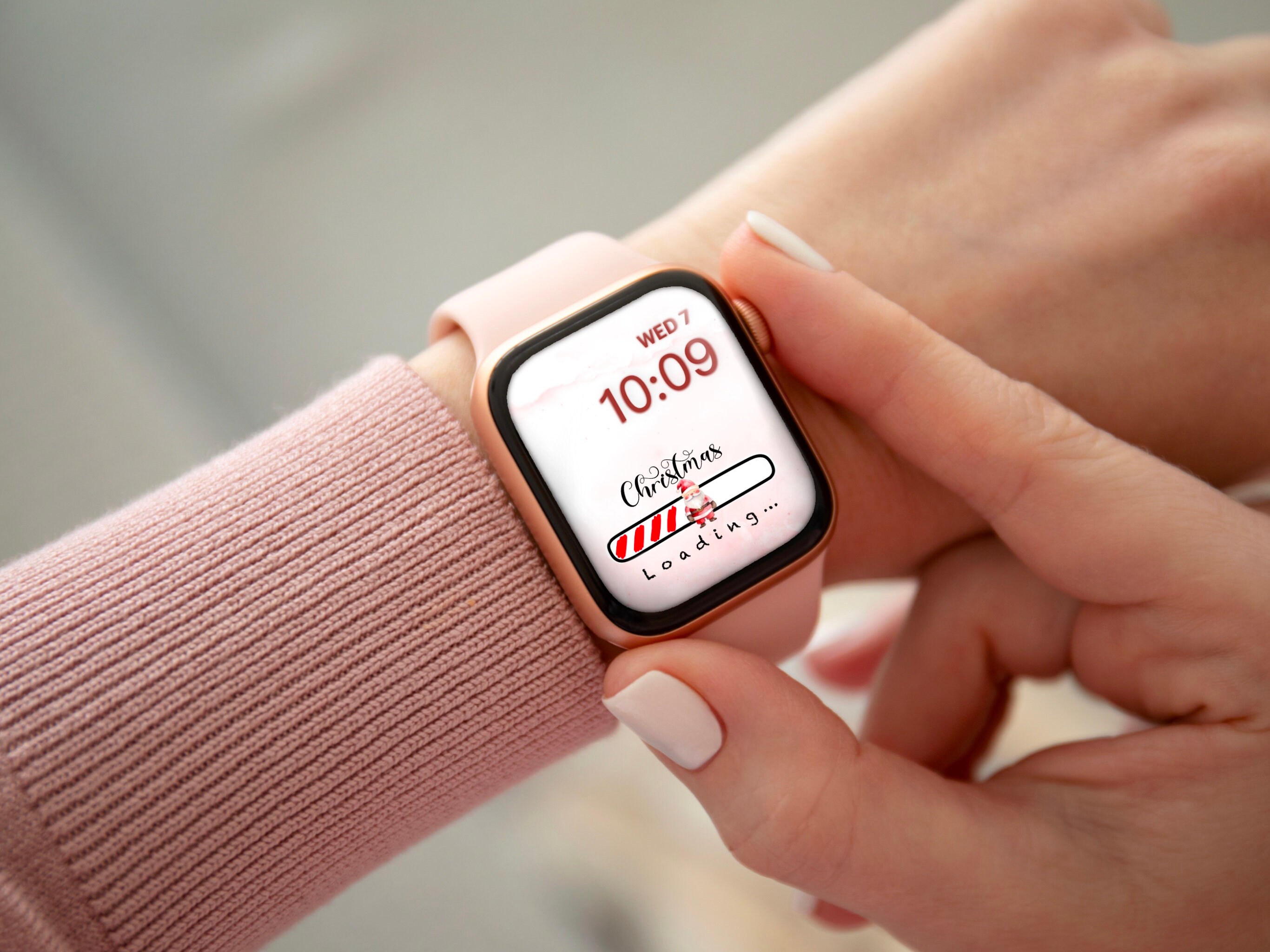 Christmas Apple Watch Wallpaper, Santa , Apple Watch Face Winter ...