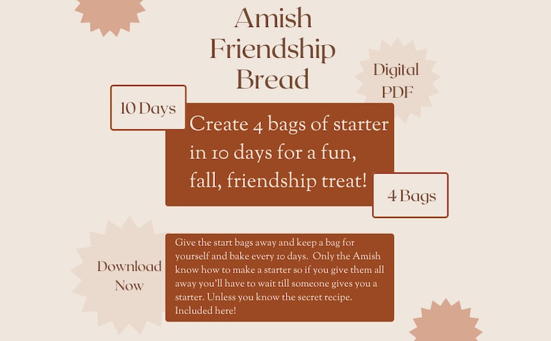 Amish Friendship Bread Recipe Starter With Instructions. Fall Recipes ...