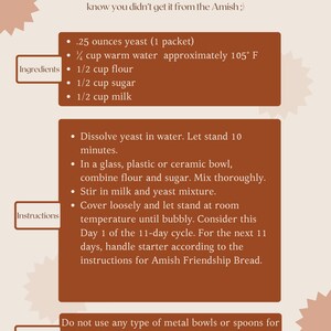 Amish Friendship Bread Recipe Starter With Instructions. Fall Recipes ...