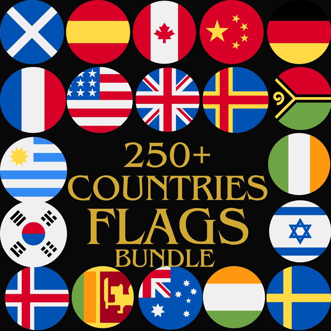 Bundle of 250 Countries Flag All Country Flags Country Stickers ...