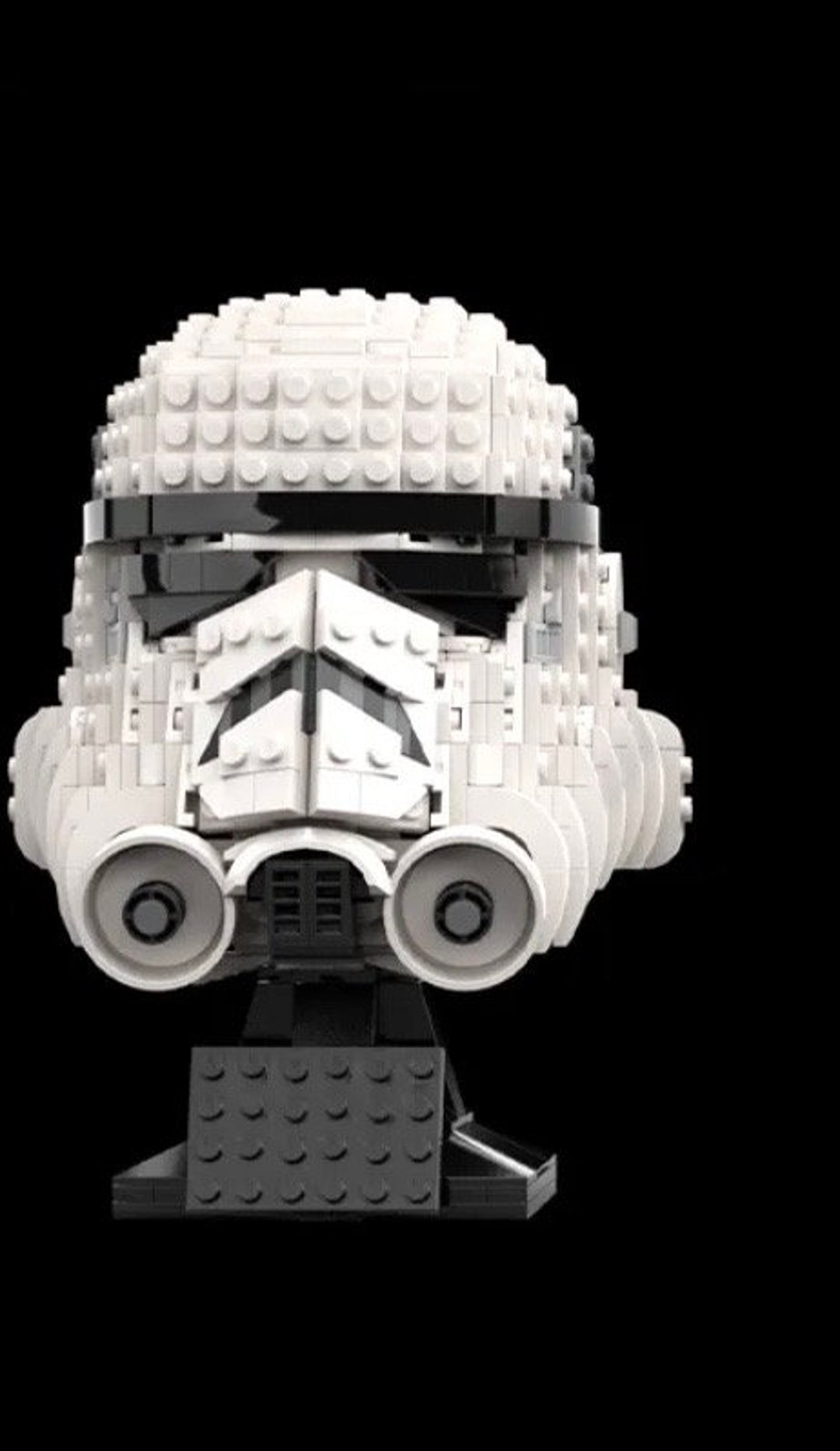 Stormtrooper Helmet White and Black Perfect Gift Playing Blocks Hobbies ...