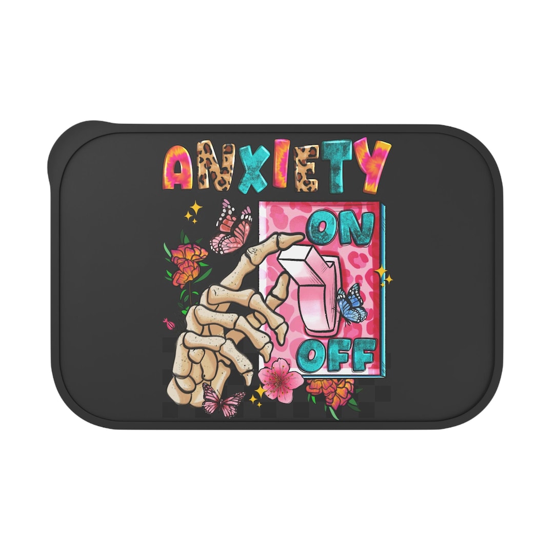 PLA Bento Box: Anxiety Off/on Design, Utensils Included - Etsy