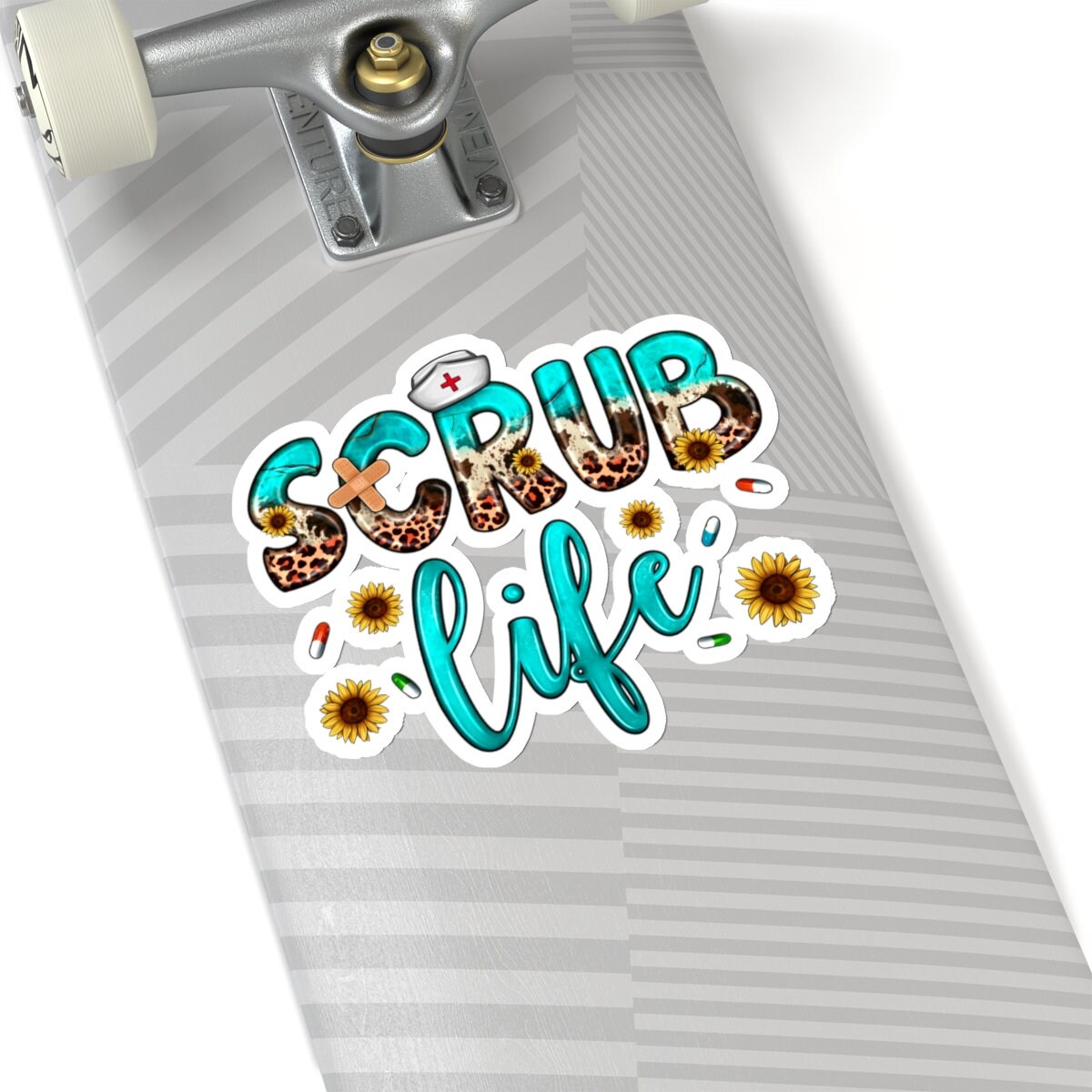 Kiss-cut Stickers, Scrub Life, Nurse, Nursing Stickers, RN, Colorful ...