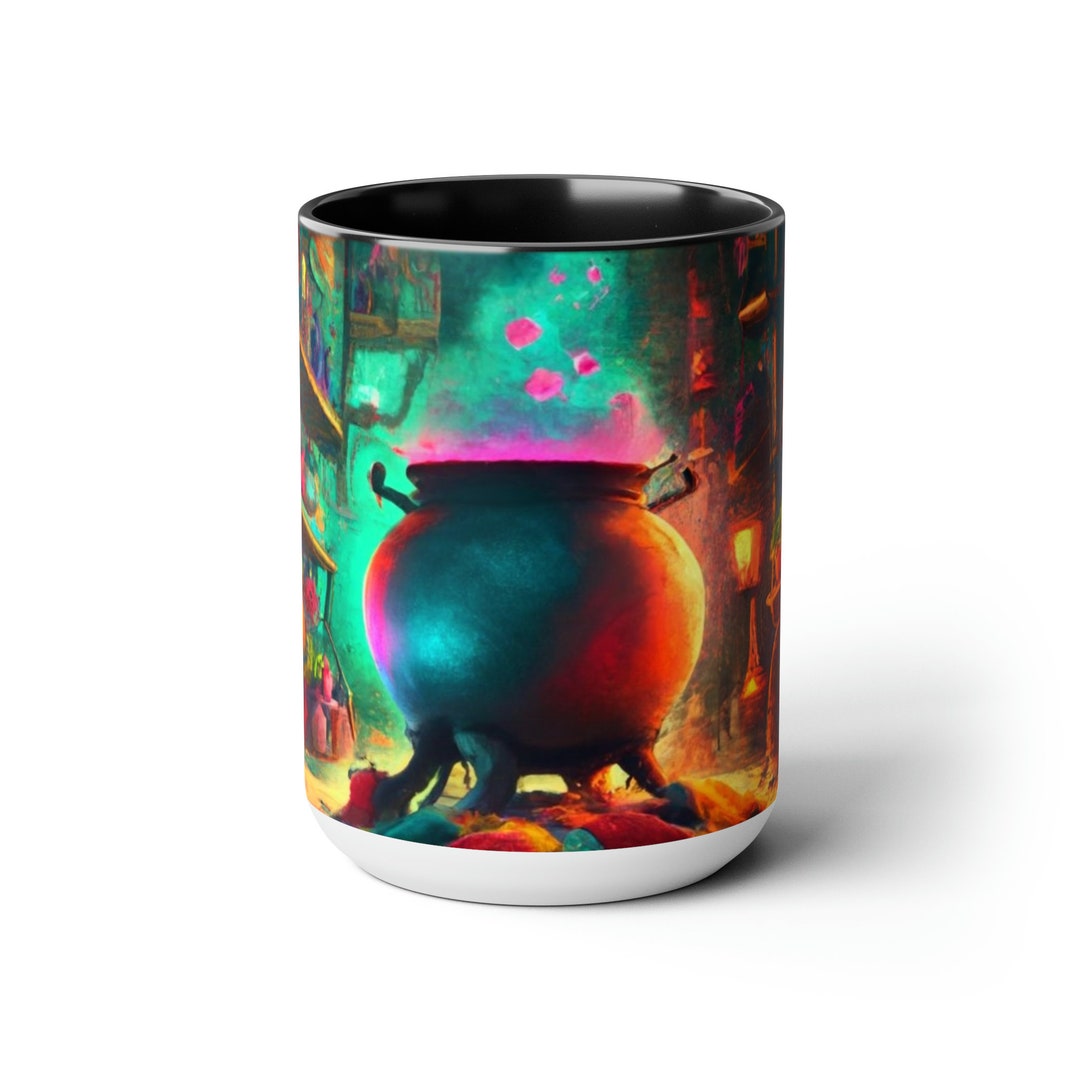 Brewing Cauldron Custom 2two-tone Coffee Mugs, 15oz - Etsy
