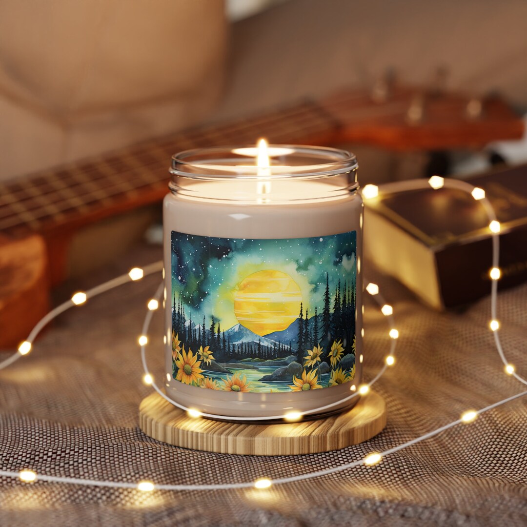 Scented Soy Candle, 9oz, 5 Different Scents to Choose From, Sun, Scenic ...