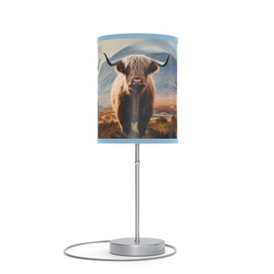 Highland Cow Lamp on a Stand, US|CA Plug Gift for Highland Cow Lover ...