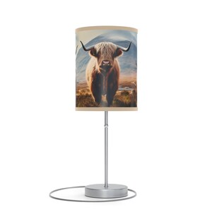 Highland Cow Lamp on a Stand, US|CA Plug Gift for Highland Cow Lover ...