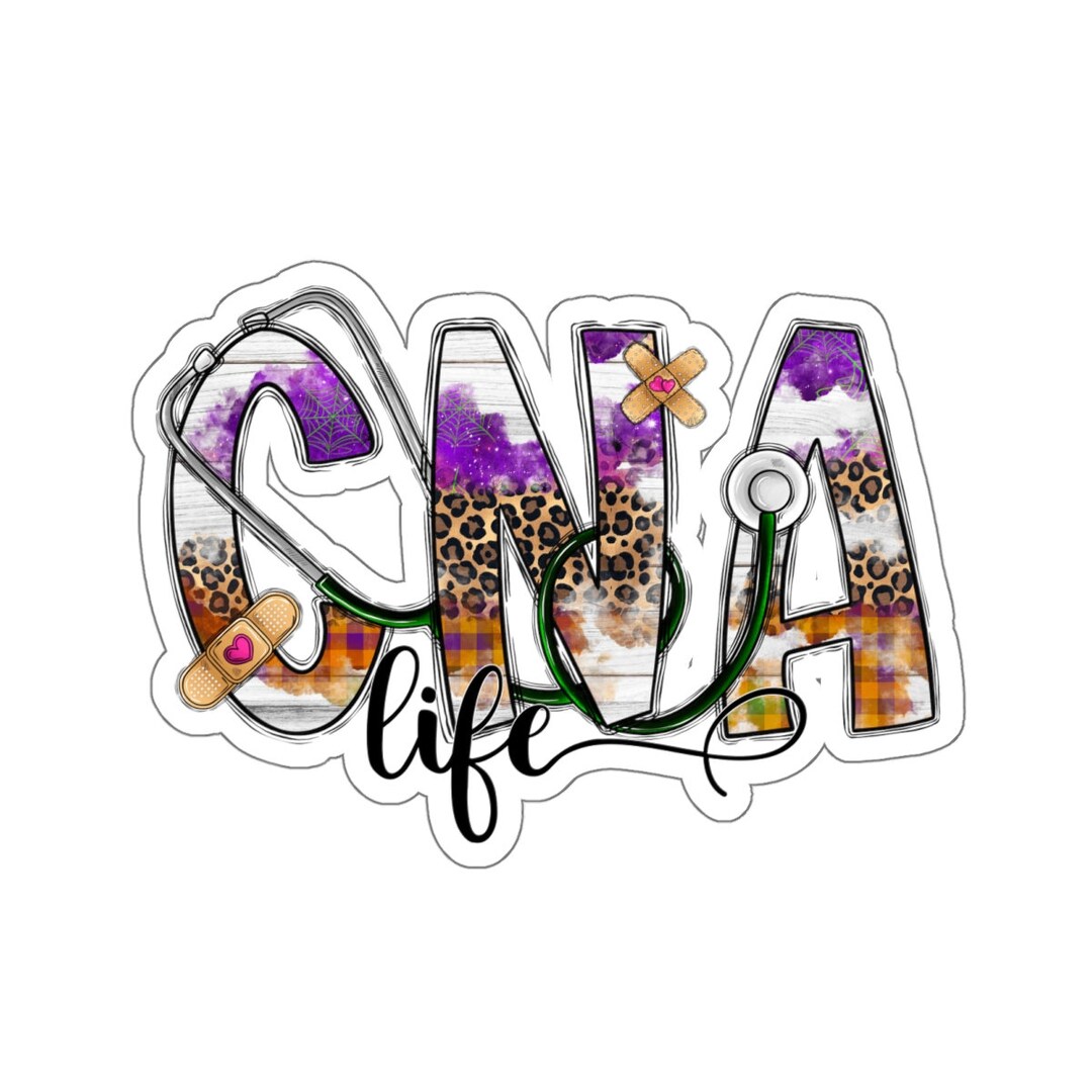 Kiss-cut Stickers, Vinyl Decals, CNA, CNA Stickers, CNA Life, Colorful ...