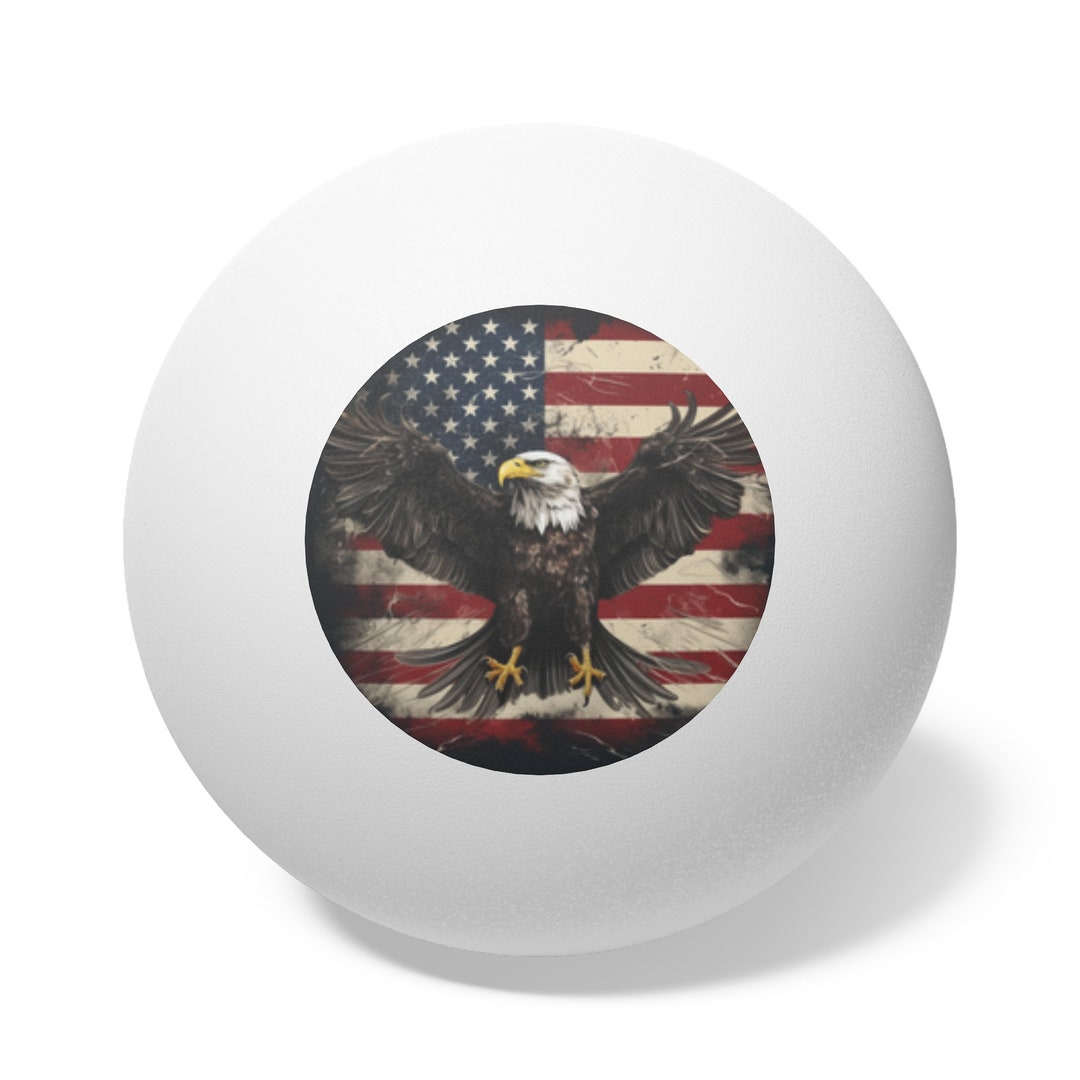 American Flag Ping Pong Balls, 6 Pcs 4th of July Pong Balls Eagle With ...