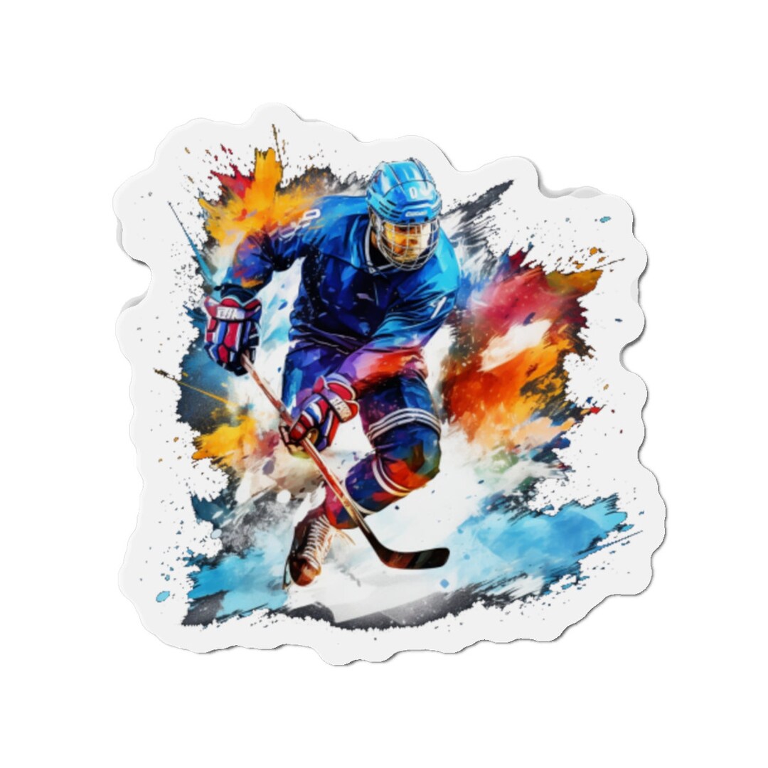 Die-cut Magnets Hockey Magnets Sports Magnets Colorful Magnets Hockey ...