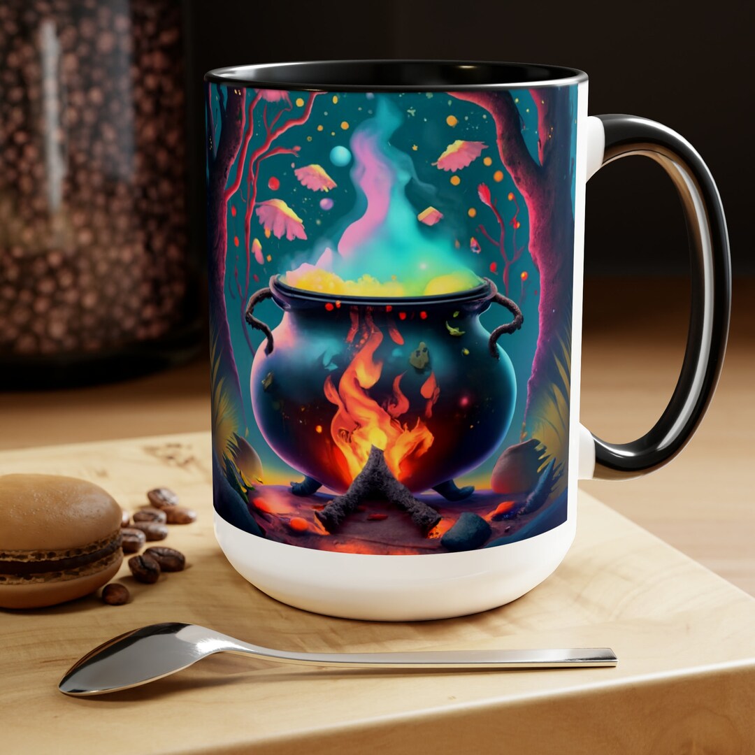 Brewing Cauldron Custom 1 Two-tone Coffee Mugs, 15oz - Etsy