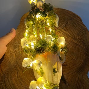 Forest Lamp With LED Glowing Mushrooms - Etsy