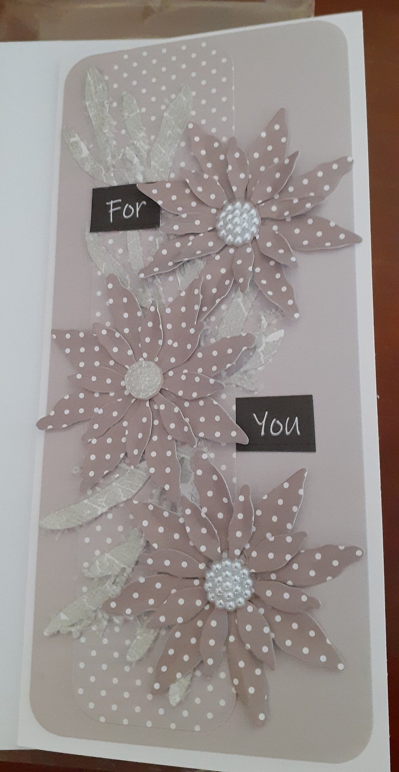 Card, Flowers for You - Etsy