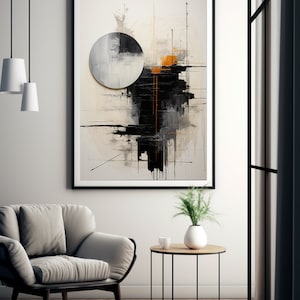 Black and White Circle Painting | Black and White Art | Conceptual ...