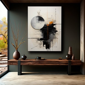 Black and White Circle Painting | Black and White Art | Conceptual ...