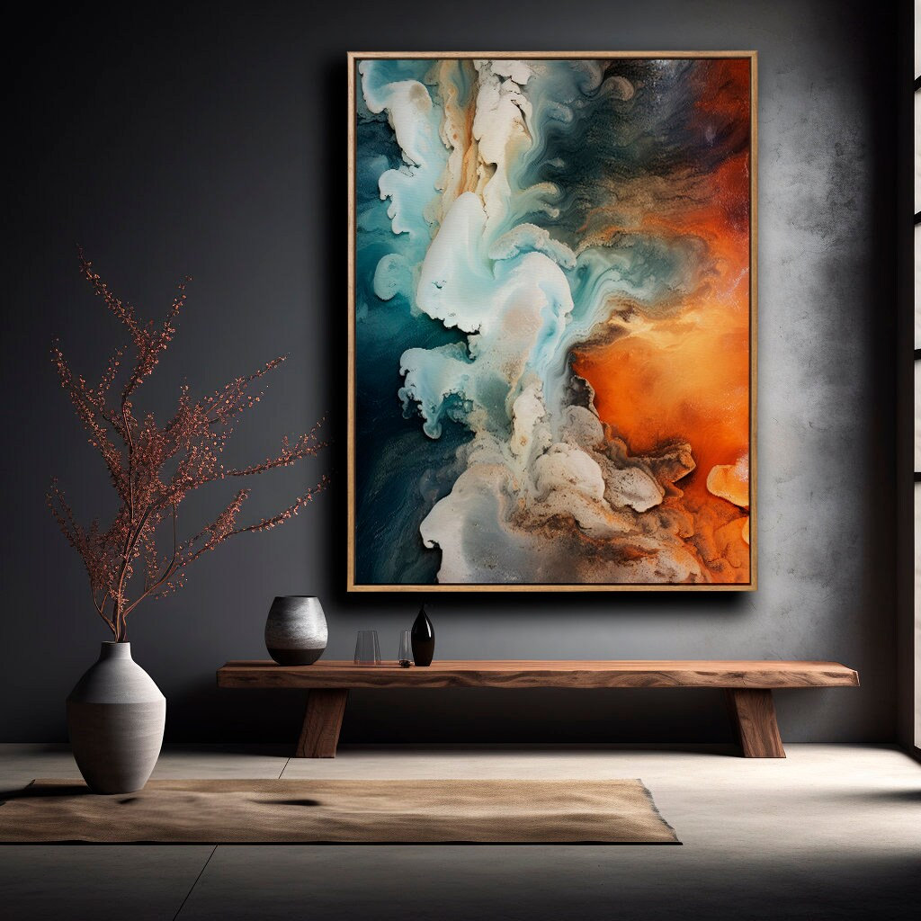 Abstract Colorful Ink in Water Painting Colorful Ink Art Prints Ink ...