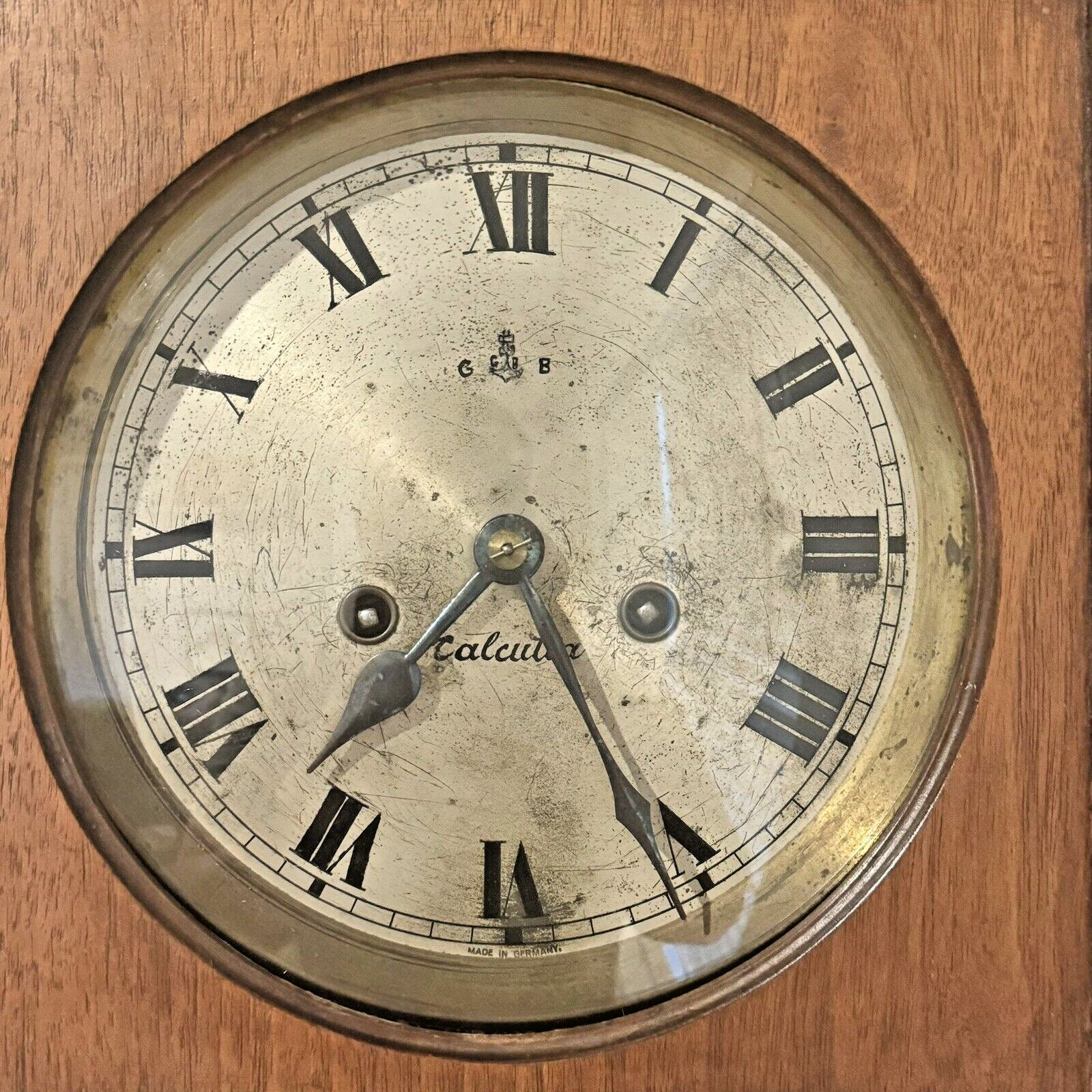 Rare Antique Gustav Becker Calcutta Gong Strike Wall Clock German Made ...