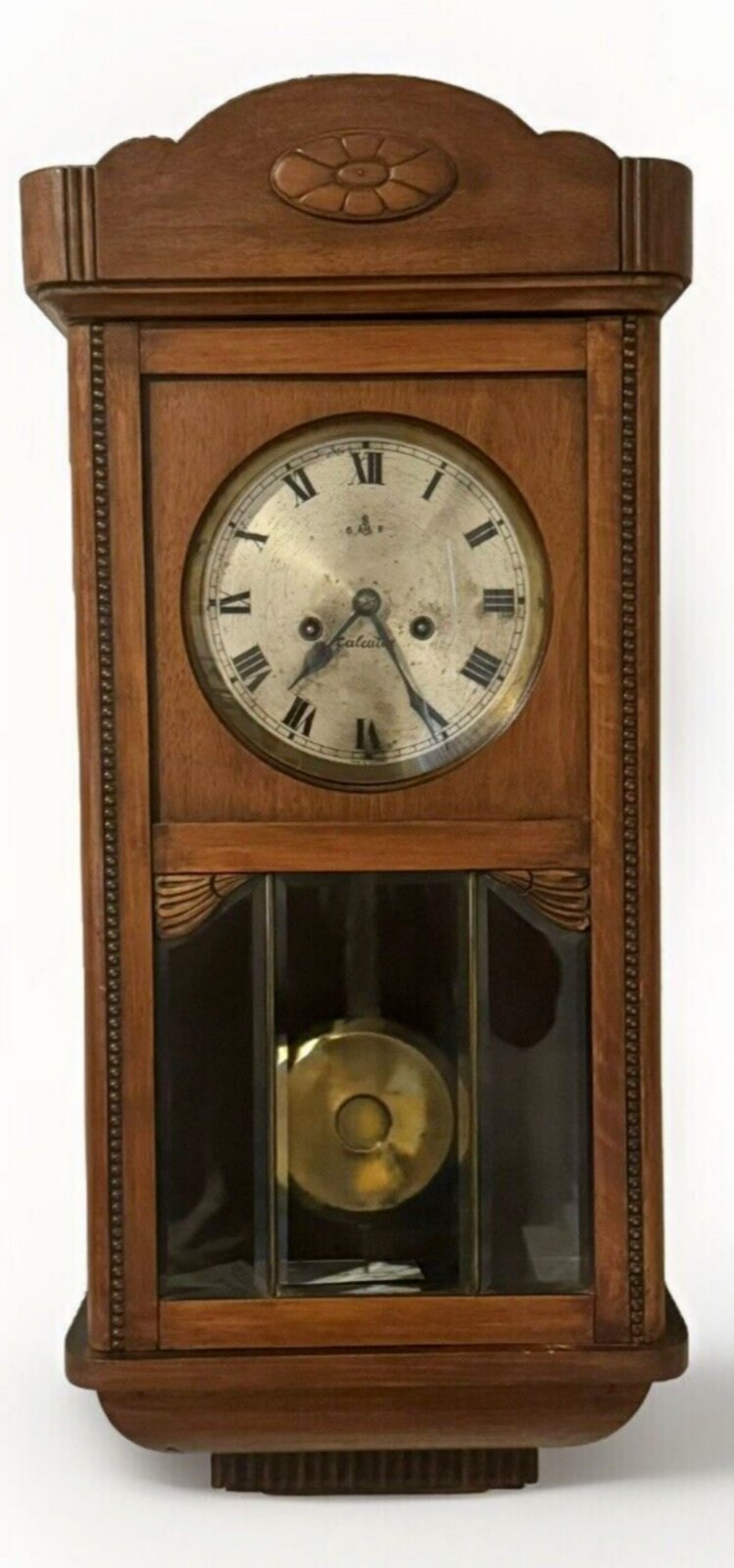 Rare Antique Gustav Becker Calcutta Gong Strike Wall Clock German Made ...