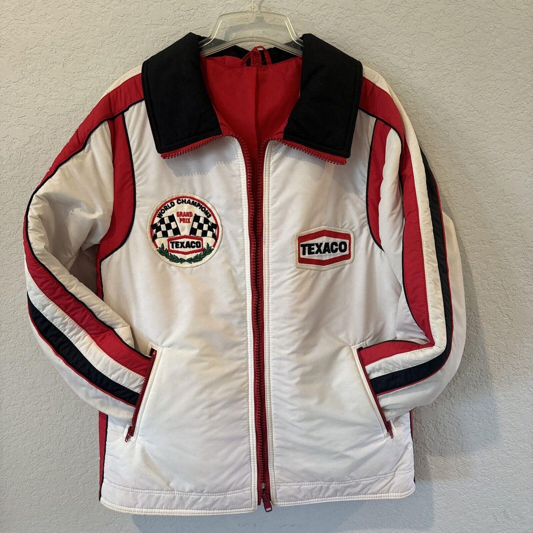 Vintage Grand Prix Texaco Racing Jacket NASCAR Racing Jacket With Built ...
