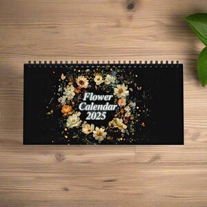 Flower Desktop Calendar 2025 Blooming Planner, Yearly Organizer, Gift ...