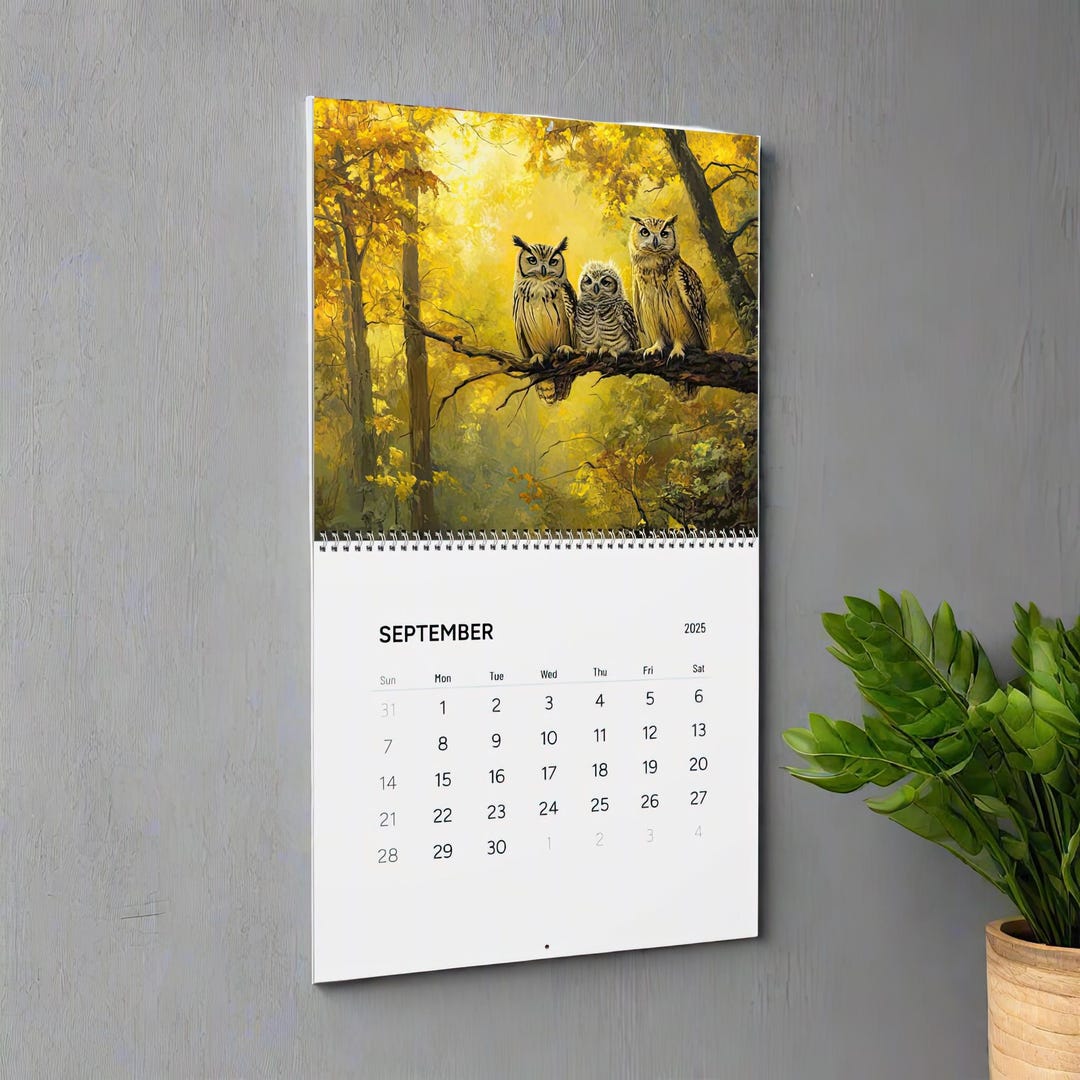 Nature Wall Calendar 2025, Wall Calendar With Nature Art, Landscape ...