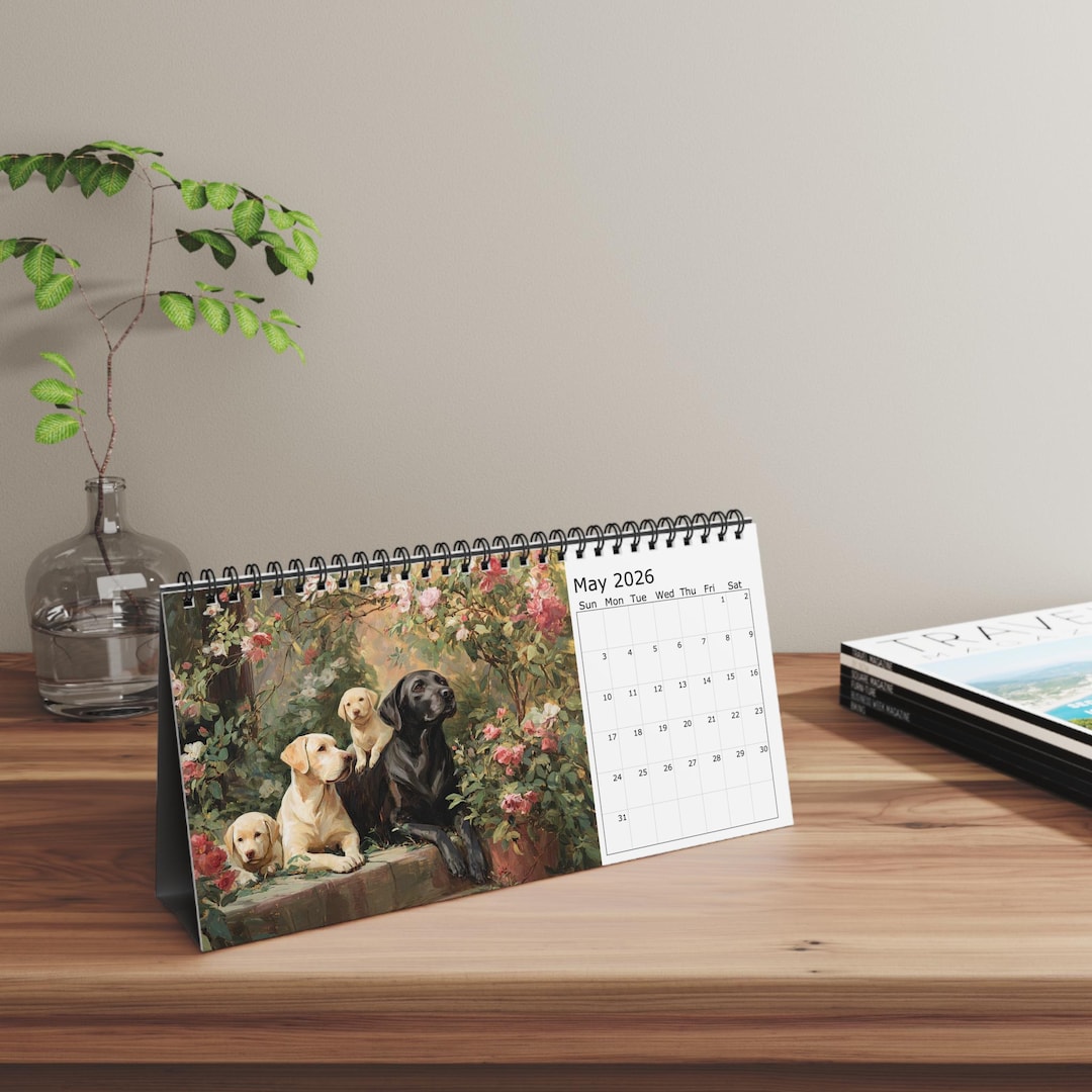Labrador Retriever Calendar 2026: Illustrated Dog Planner - Etsy
