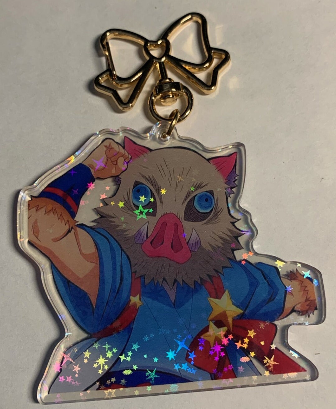 Demon Slayer Inosuke Keychain - Etsy