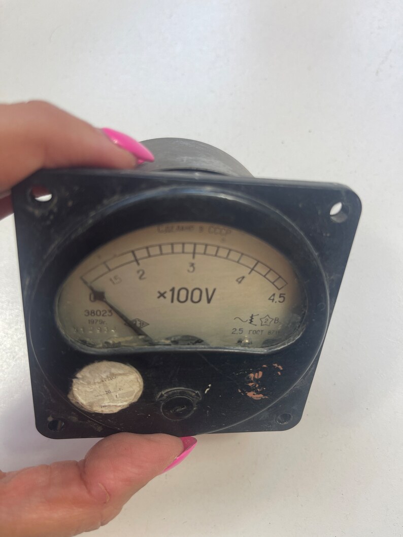 Vintage Rare Soviet's Voltmeter 0-4.5 X 100V USSR 1979 - Etsy