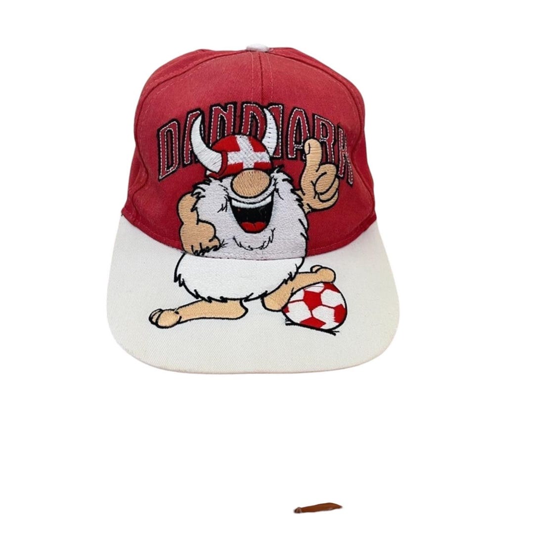 Danmark Vintage Viking Football Hat Baseball Cap Rare 80s 90s ...