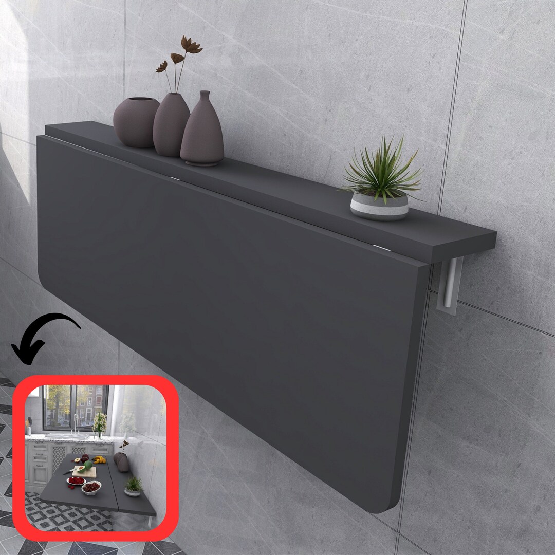 MDF Wall Mount Folding Tablespace Saving Tablewall Murphy - Etsy