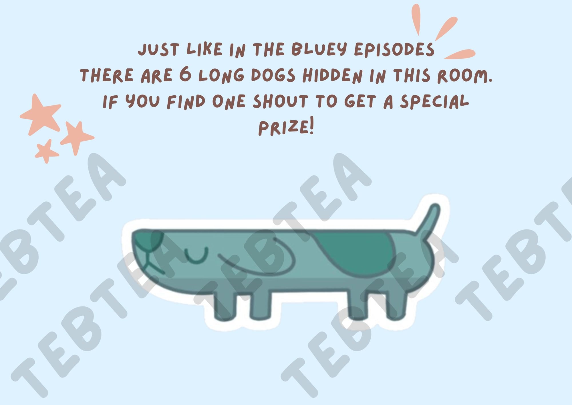 Bluey Longdog Hide & Seek - Etsy