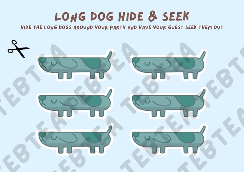 Bluey Longdog Hide & Seek - Etsy