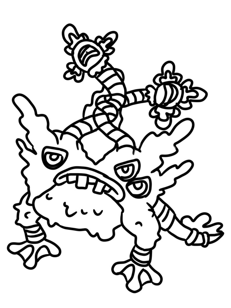 Monsters Sing Ethereal and Mythicals Coloring Pages - Etsy
