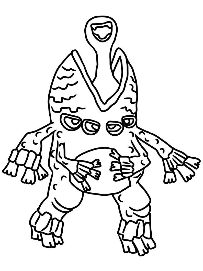 Monsters Sing Ethereal and Mythicals Coloring Pages - Etsy
