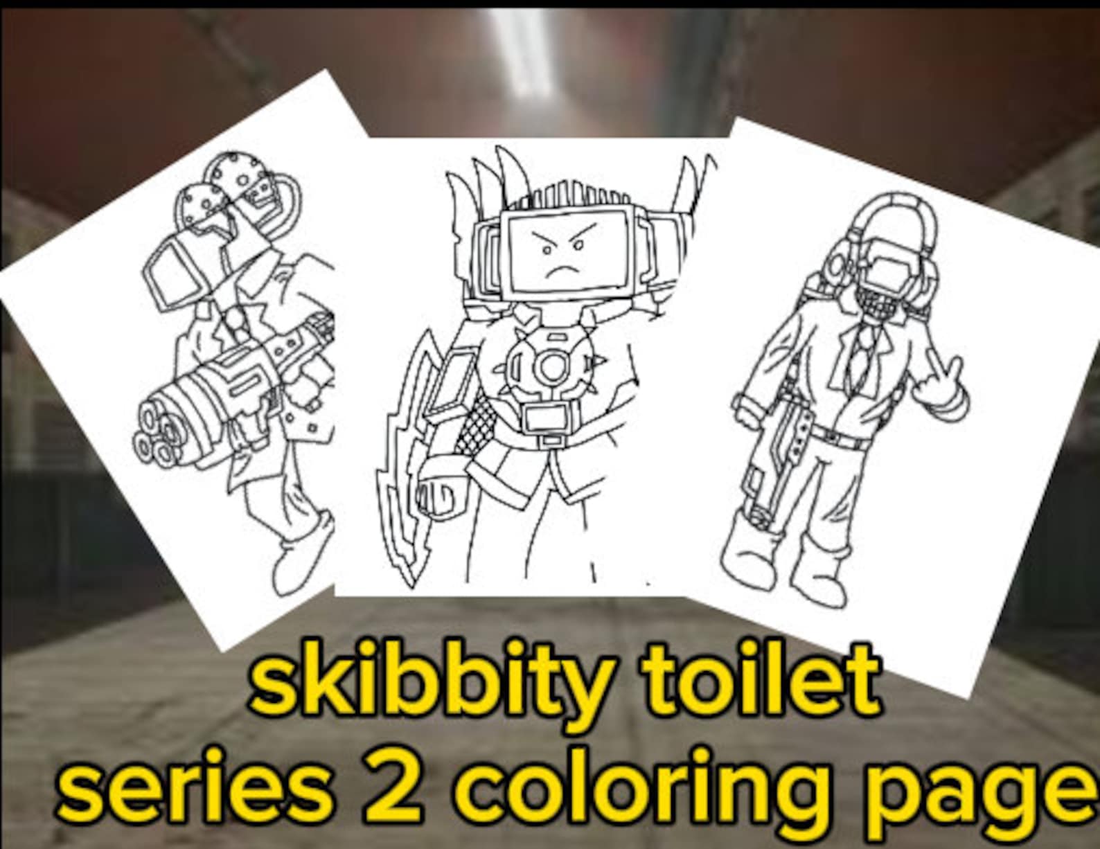 6+ Coloring Page Skibbity Toilet New Series 2 Marker Pencil Coloring ...