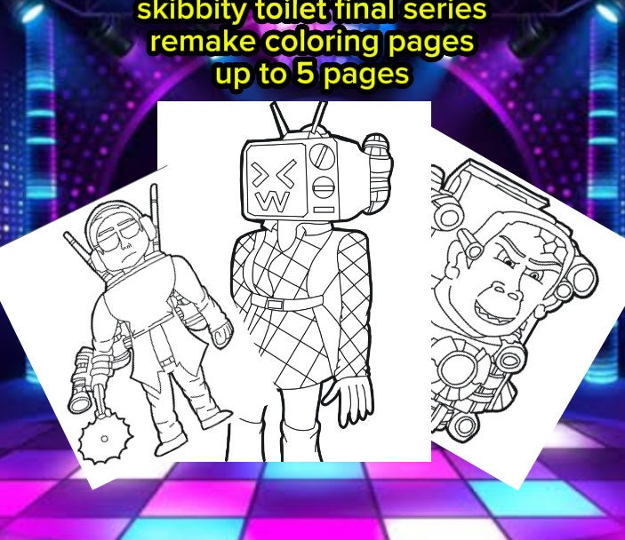 Skibbity Toilet Final Series Coloring Pages up to 6 Pages - Etsy