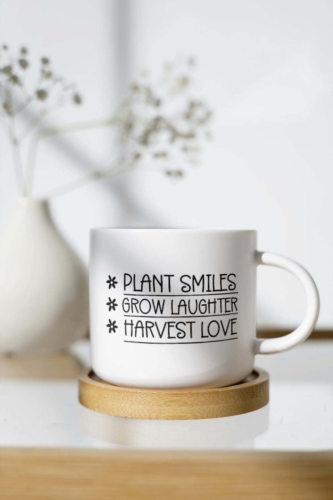 Plant Smiles, Grow Laughter and Harvest Love Mug - Etsy