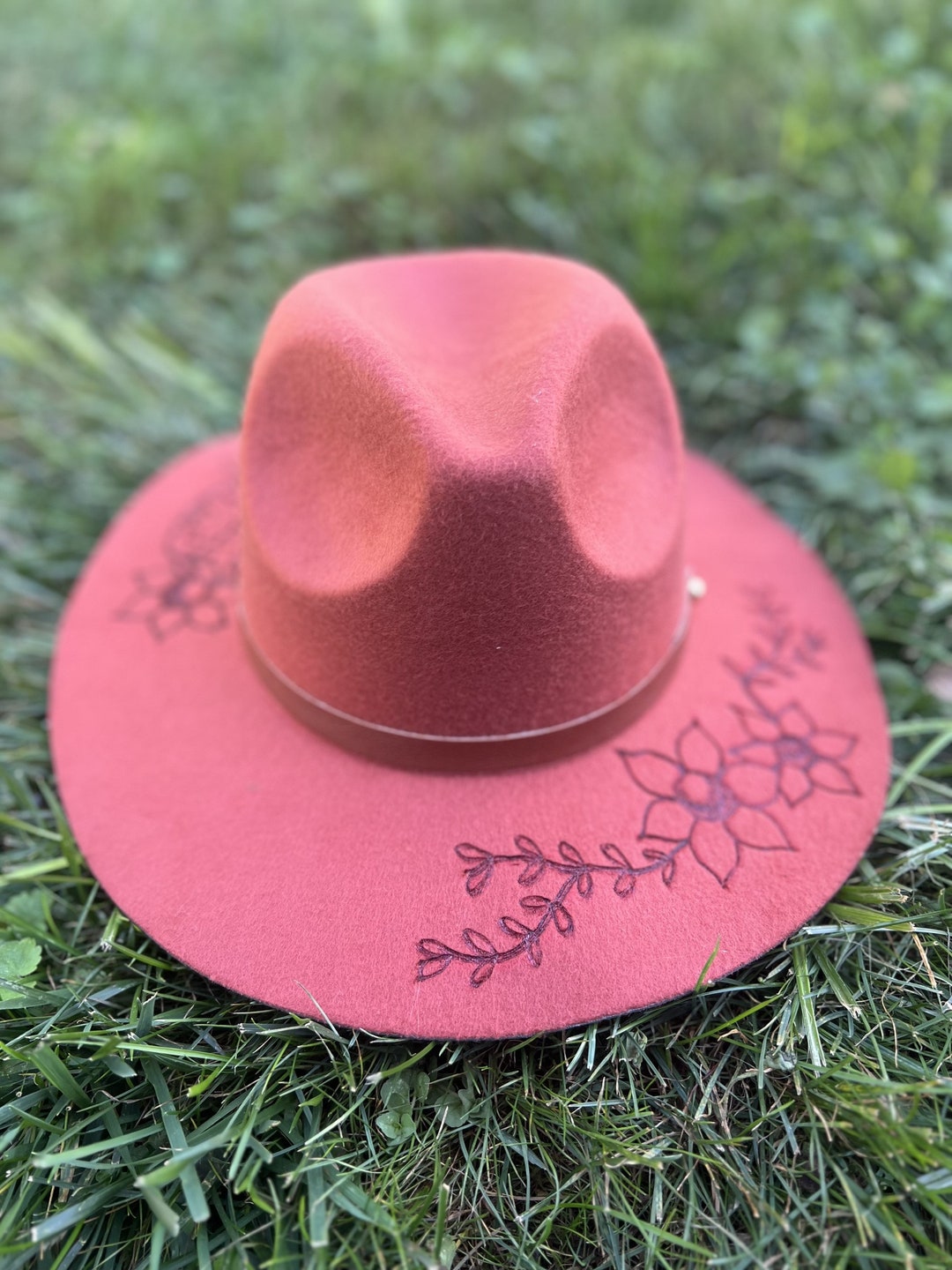 Handmade Hand Burned Hat - Etsy
