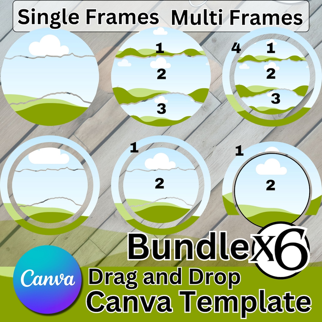 Circle Canva Frames Drag and Drop Create Your Own Personalized Photos ...
