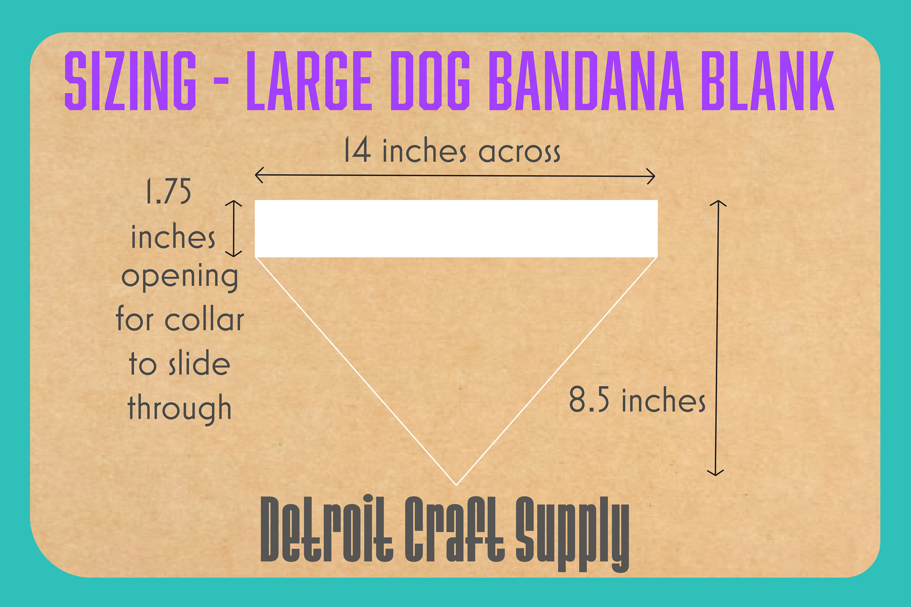 Large Sublimation Dog Bandana Blank - Dog Scarf - Double Sided Printing ...